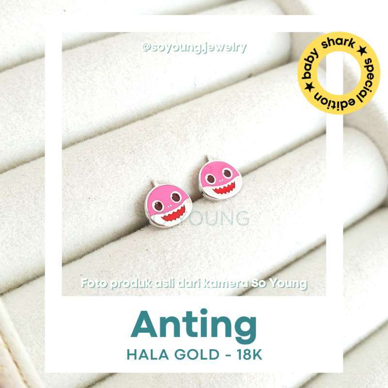 Jual Anting Anak Baby Shark Series Hala Gold Kids Putri EA200261 Kadar ...