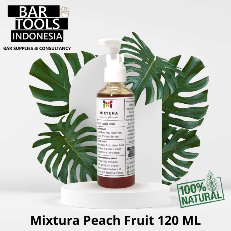 Jual Peach Mixtura 120 ml kemasan HOME SERIES, Buah Peach asli dengan ...