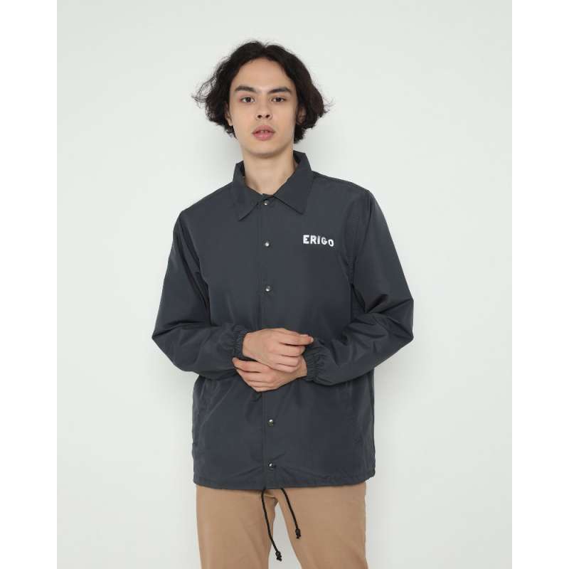 Jual Erigo Coach Jacket Good Day Jaket Pria Grey B156 di Seller ...
