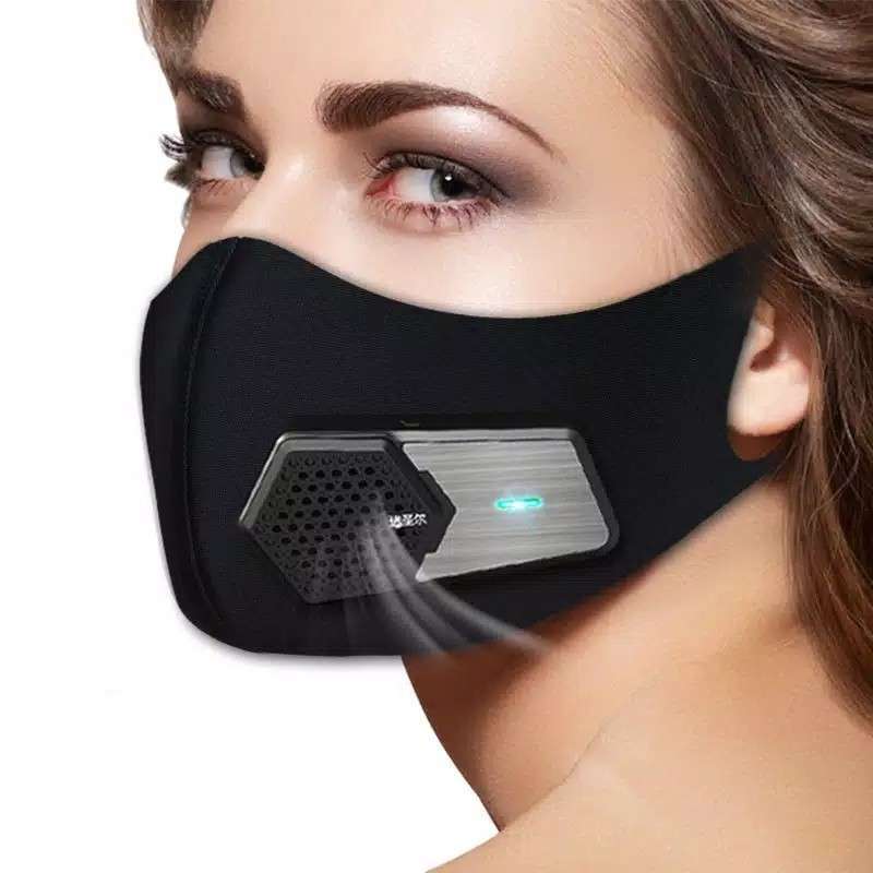 Promo Masker Elektrik/ Wearable Air Purifier with Hepa Filter Diskon 17 ...