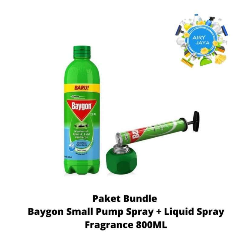 Jual Baygon Small Pump Spray Dan Liquid Spray 800ml Paket Di Seller ...