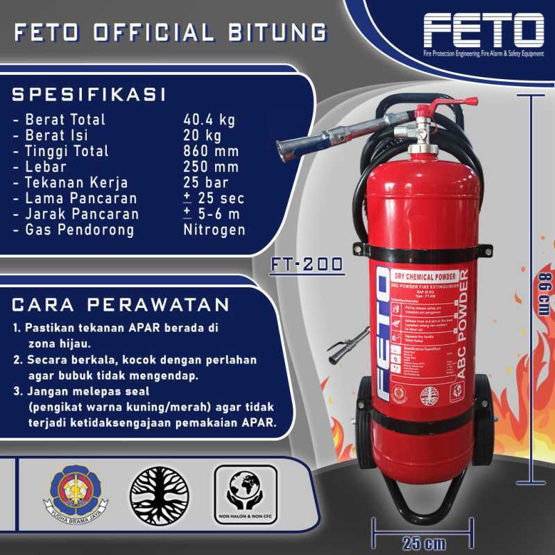 Jual Alat Pemadam Kebakaran (apar) Abc Powder 20kg - Feto Di Seller ...