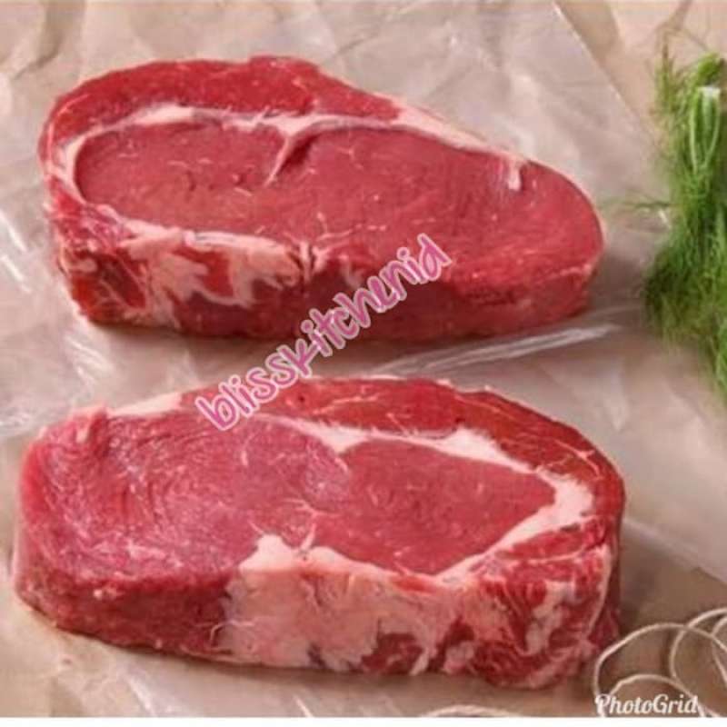 Jual Daging Sapi Impor Aus Rib Eye / Cube Roll Beef Steak Grade A 200gr ...