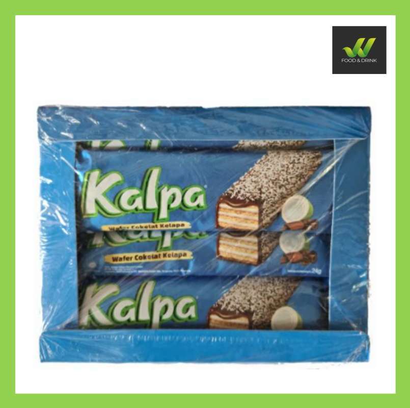Jual Kalpa Wafer Coklat Kelapa / Kalpa Wafer Coklat Kelapa isi 12 pcs ...