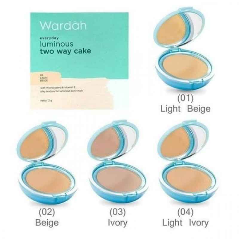 Promo Wardah Evd Lum Two Way Cake - Bedak Dengan Hasil Matte Yang Halus ...