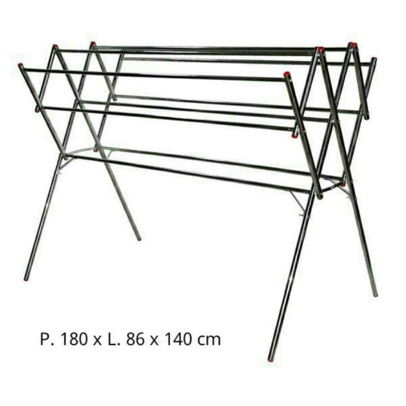 Jual jemuran pakiain /jemuran baju stainless steel bina karya Online ...