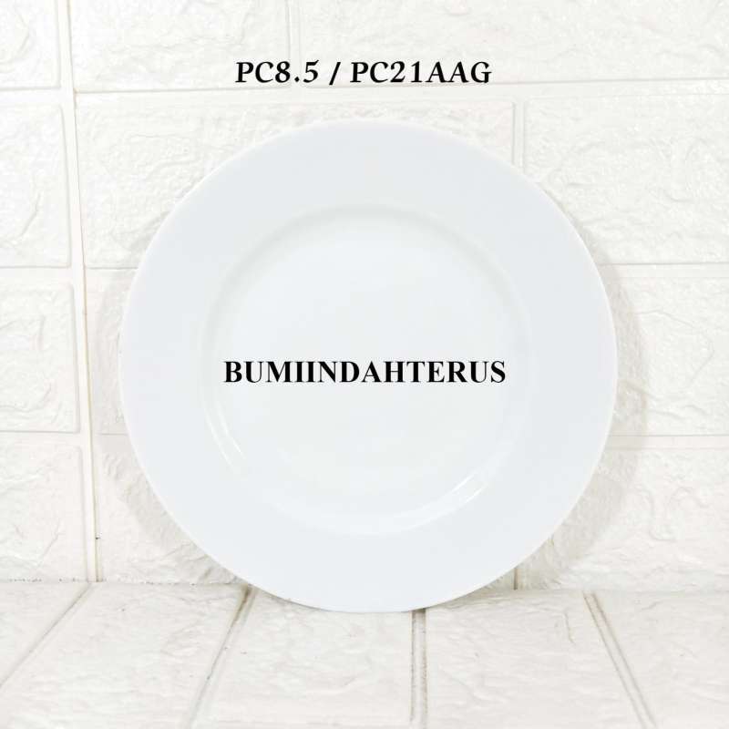 Jual Piring Keramik 21cm by indo Keramik / Piring Sate / Piring Kue ...