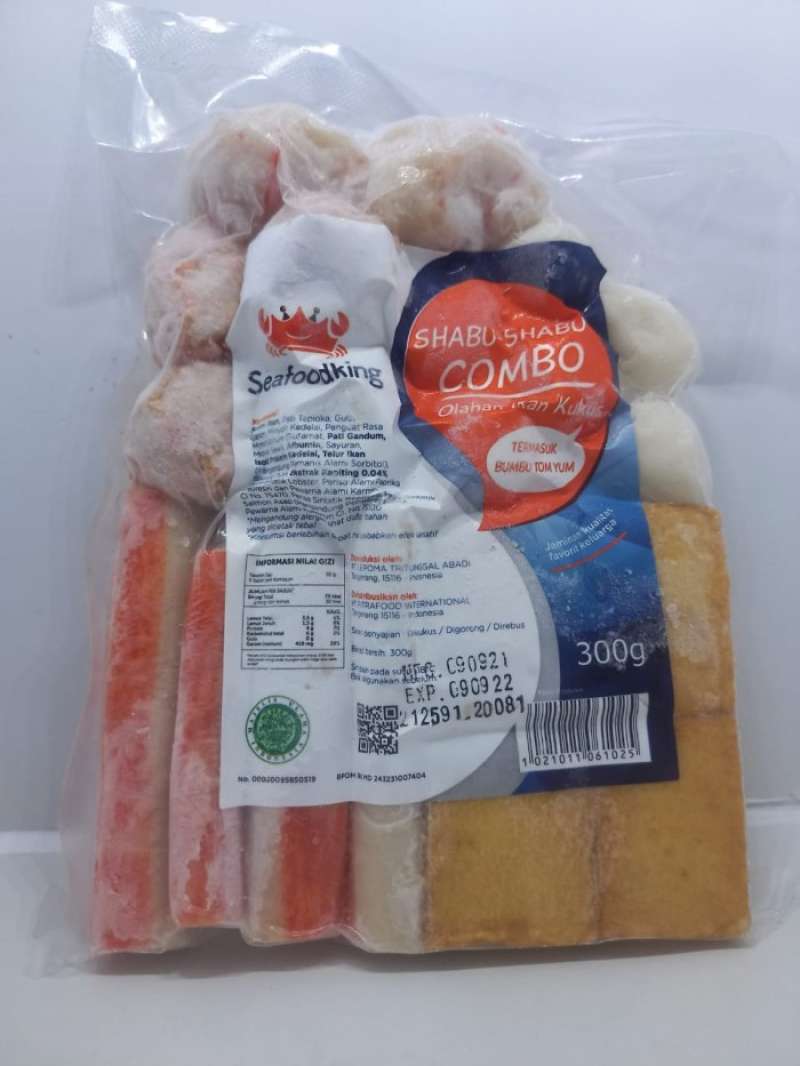 Jual Seafood King Shabu Combo Steamboat- Paket Mix Olahan Seafood 300 g ...