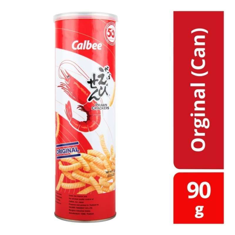 Jual Calbee Prawn Crackers Orginal Can 90g di Seller BisQuitto Shop ...
