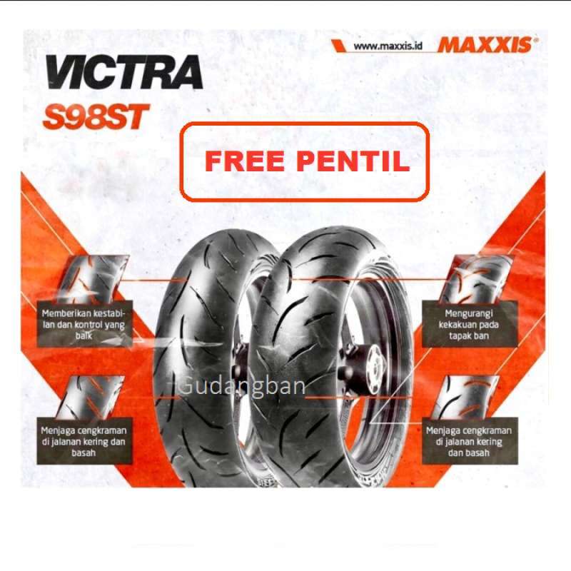 Jual Ban Luar Maxxis Victra 100 90 -14 Ban Motor Matic Scooter Tubeless ...
