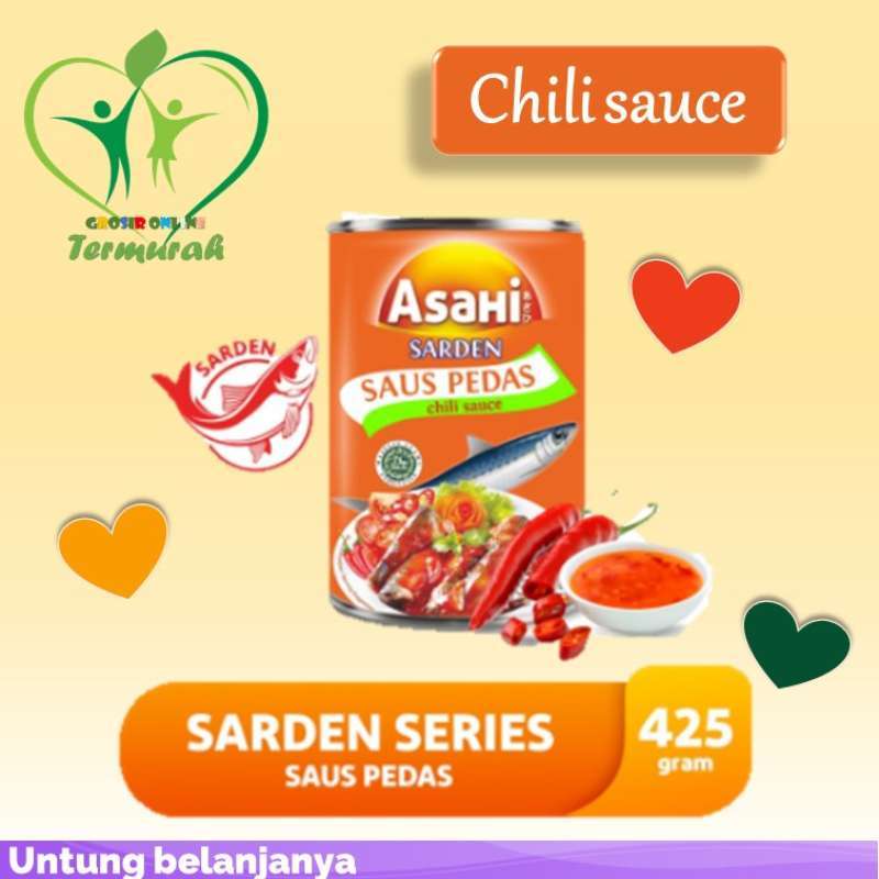 Jual AsaHi Sarden 425gr / makanan instant / Sarden kaleng/ makanan ...