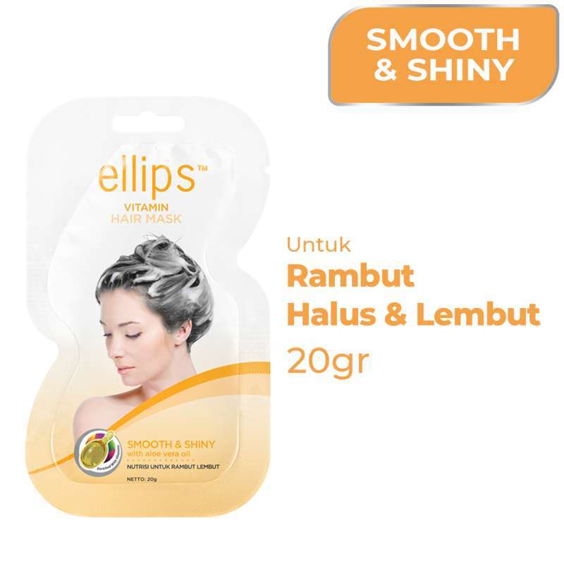 Jual Ellips Hair Mask Smooth & Shiny Sachet 20gr di Seller Ellips ...