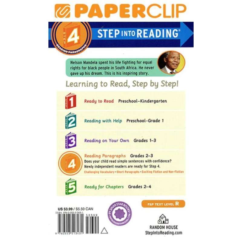 Promo Original Step Into Reading #4:nelson Mandela From Prisoner To ...