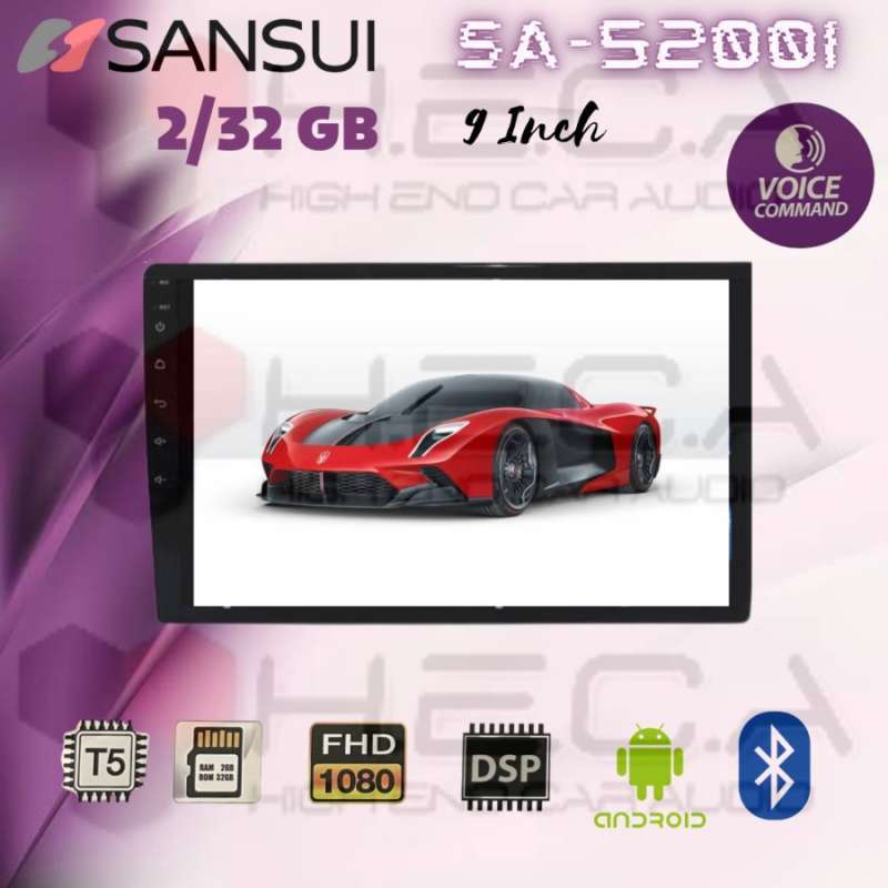 Promo SANSUI SA-5200i T5 2/32GB Android 9 Head Unit 9 Inch Double Din ...