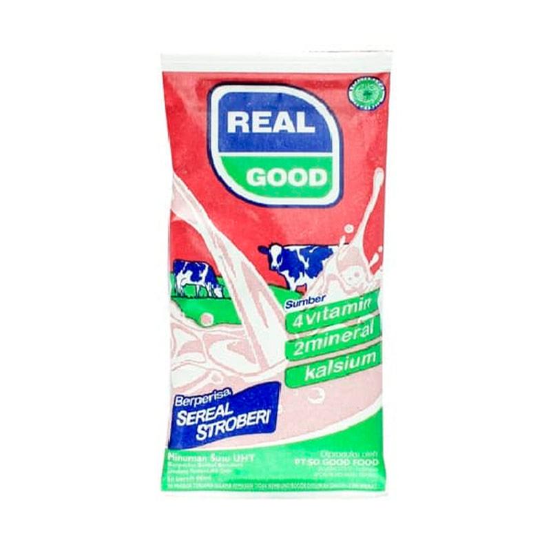 Jual Real Good Sereal Strawberry Susu UHT [60 mL] di Seller 3F Retail ...