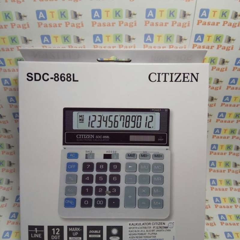 Jual CITIZEN KALKULATOR SDC -868 L putih original di Seller ATKPASARPAGI - Kota Jakarta Barat ...