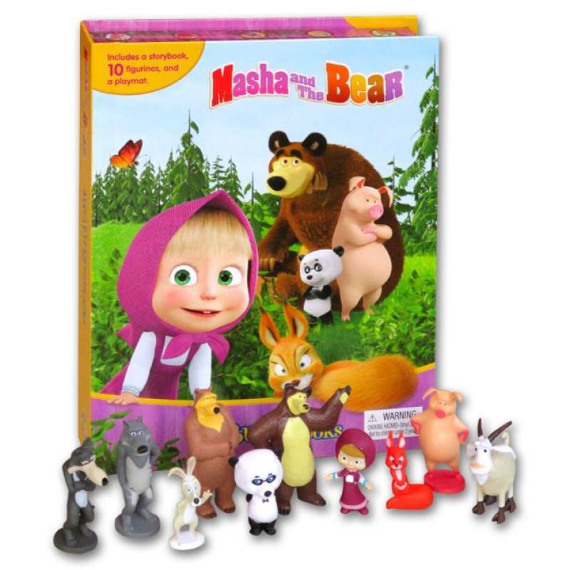 Promo Original My Busy Book Masha and The Bear includes a Storybook, 10 ...
