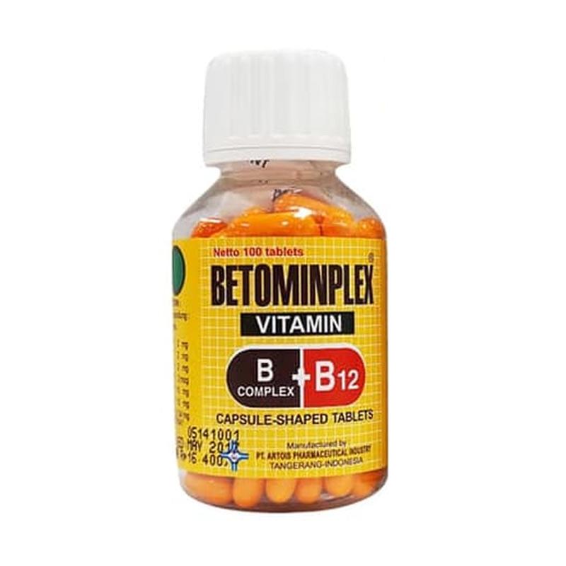 Promo BETOMINPLEX Vitamin B + B12 Multivitamin [100 Tablet] Diskon 10% ...