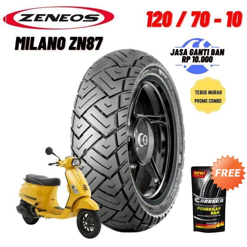 Jual Zeneos Milano Zn 87 [120/70 - 10] Ban Belakang Ban Zeneos Milano ...