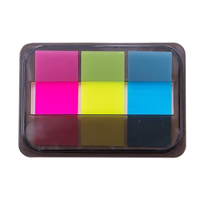 Jual IIT Beautiful Korea Pull-Type Box Fluorescent Three Color Sticky ...