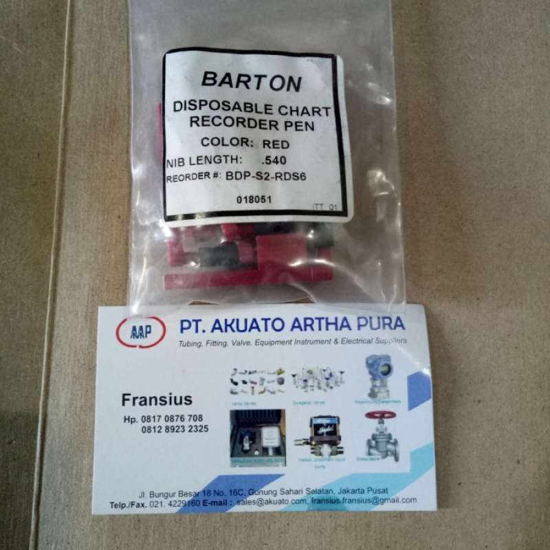 Promo Pen Barton Red Bpd-s2-rds6 Diskon 5% Di Seller Taylaa Shop ...