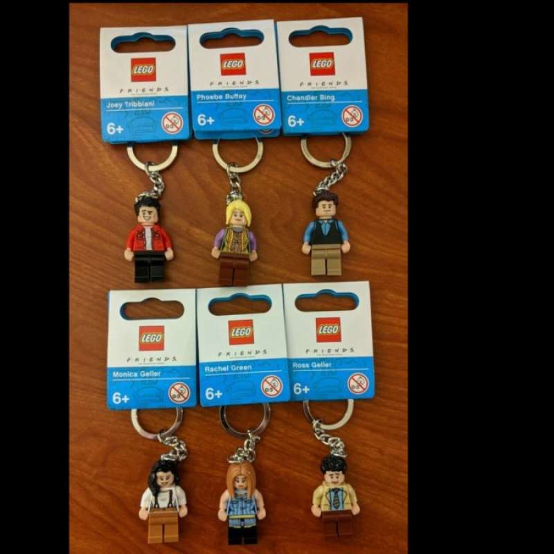 Promo Lego Keychain Friends Ross Monica Phoebe Chandler Rachel Joey tv ...