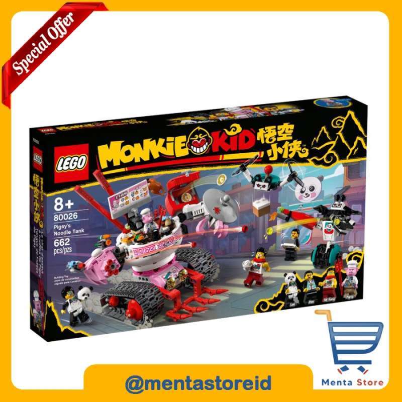 Promo LEGO Monkie Kid 80026 Pigsy Noodle Tank Rotating Kitchen Panda ...