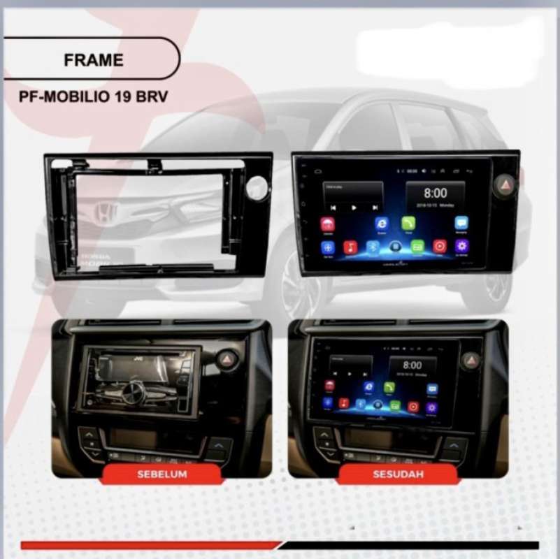 Jual FRAME HEAD UNIT ANDROID HONDA BRIO / BRV / MOBILIO 9 INCH di ...