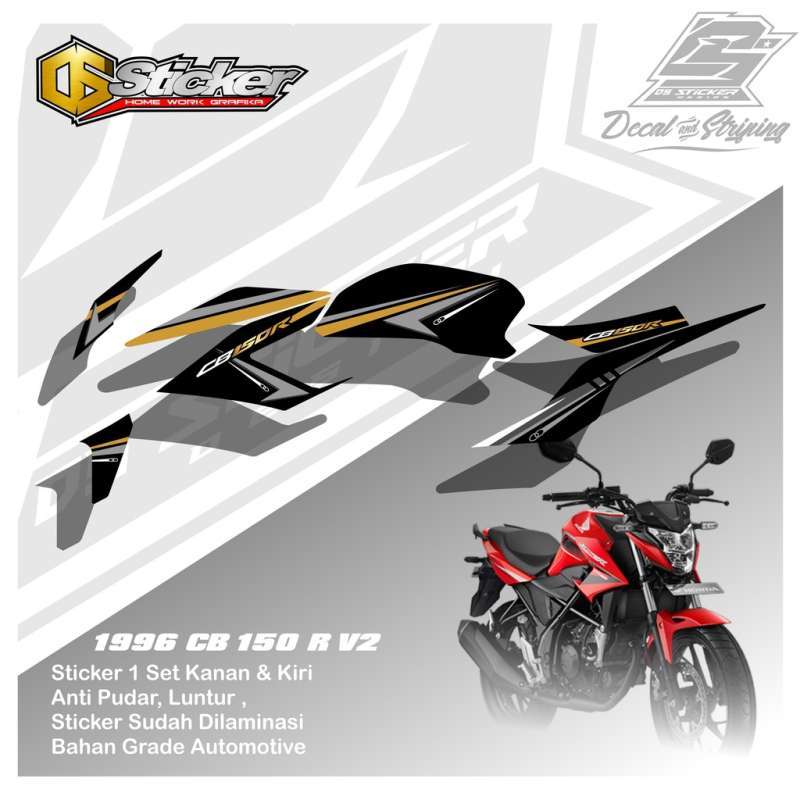 Jual 1996 Sticker Striping Motor CB 150 R V2 List Variasi Desain Simpel ...