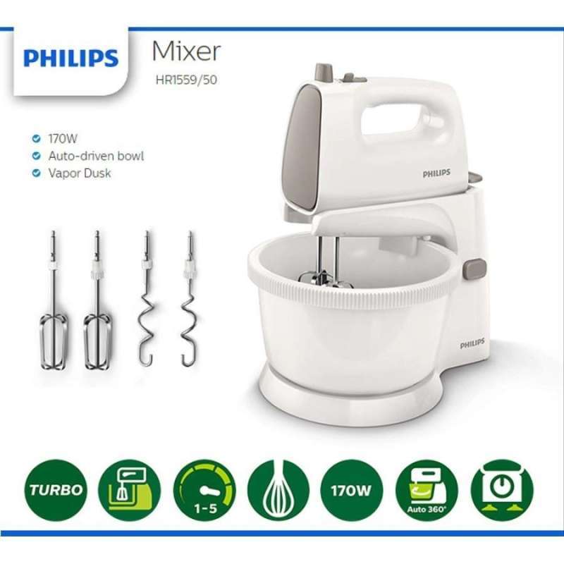 Jual Mixer Murah / Stand Mixer / Mixer Philips Hr 1559/50 Di Seller Rey ...