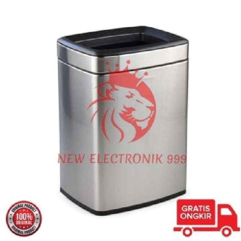 Jual Krisbow 12 Ltr Tempat Sampah Stainless Steel OPEN TOP BIN 12L SILVER di Seller New ...