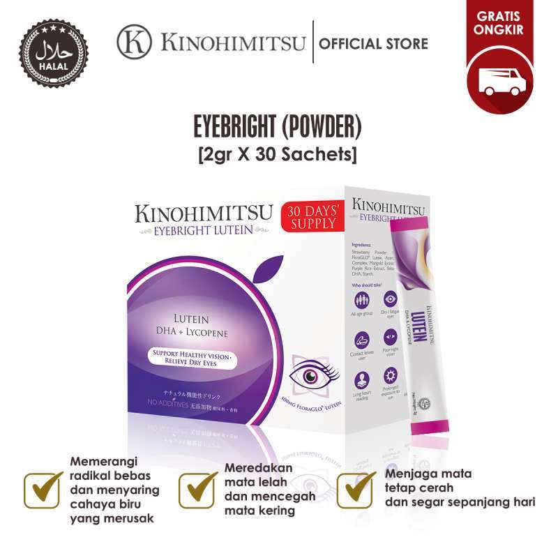 Jual Kinohimitsu Eyebright (Powder) (Suplemen Kesehatan) 2g X 30 ...