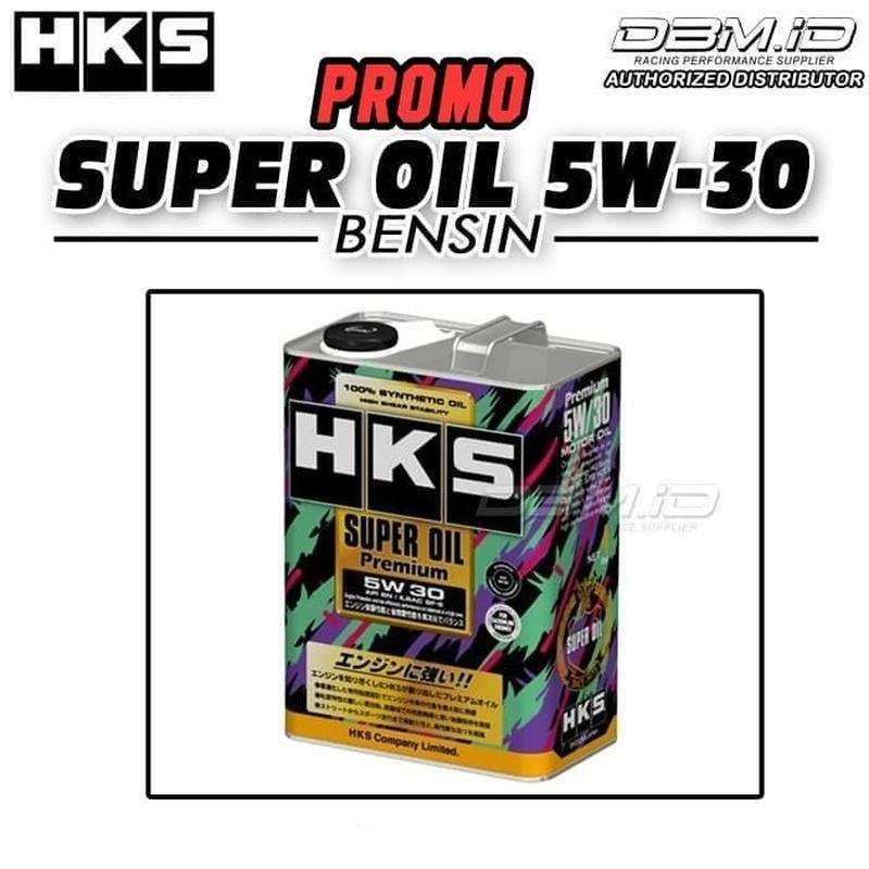 Jual Oli HKS Original Super Oil 5W-30 5W30 BENSIN 1 Galon isi 4 Liter ...