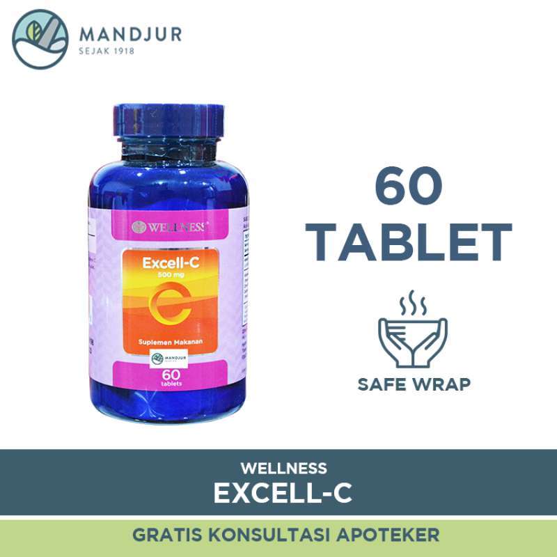 Jual Wellness Excell C 500 Mg Vitamin C Multiitamin [60 Tablet] di ...