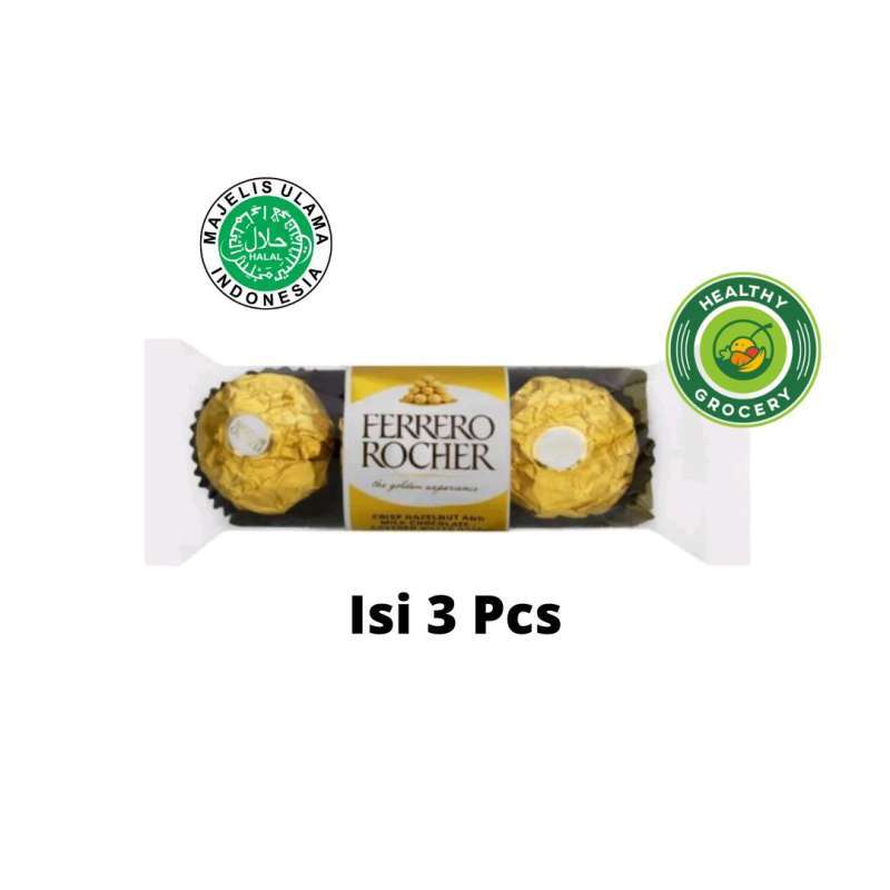 Jual Ferrero Rocher Isi 3 Pcs Cokelat Dengan Kacang Hazel di Seller ...