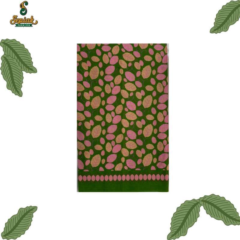 Promo Sepiak Belitong Batik Cetak Series Daun Simpor Hijau Lumut Pink ...