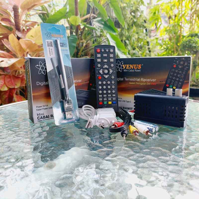 Promo STB DVB-T2 TV Digital TV Box Venus Mini Cabai Rawit / Alat ...