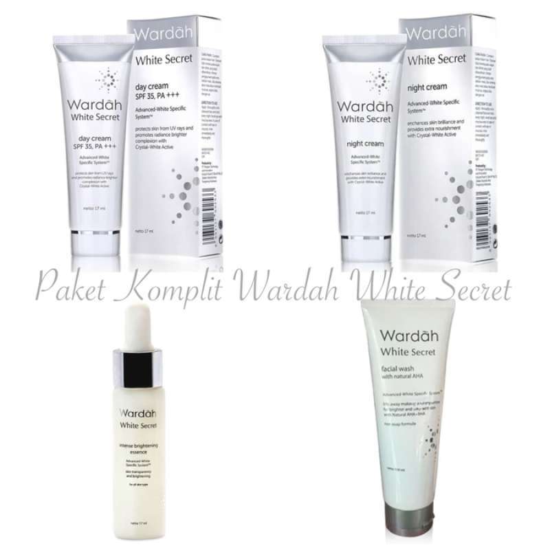 Promo Paket Komplit Wardah white Secret Whitening Series Diskon 20% di ...