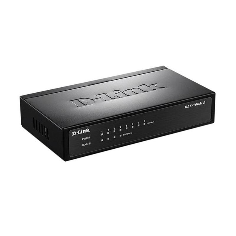 Jual D-Link DES-1008PA POE Switch Hub [8 Port] Online April 2021 | Blibli