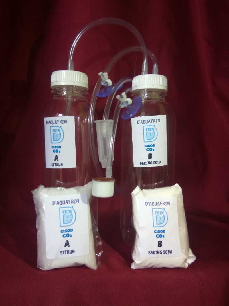 Jual CISOD CO2 DIY D'AQUAFRIN FULLSET botol tabung, diffuser, bahan ...