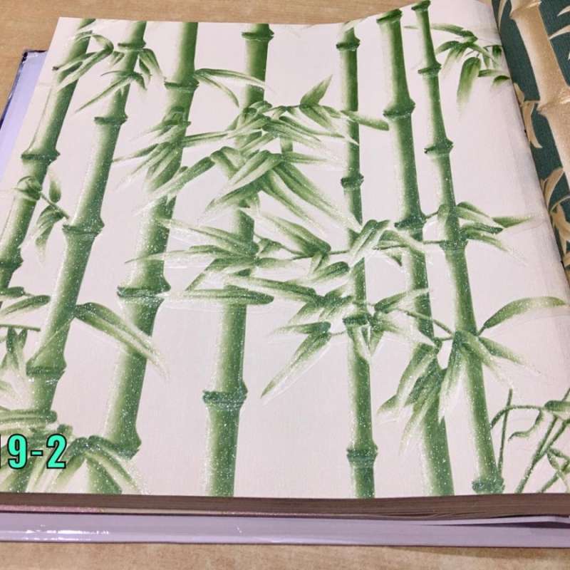 Jual Wallpaper Dinding Roll Besar Motif Pohon Bambu - Putih Bambu di ...
