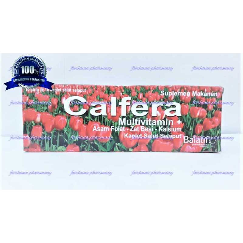 Jual Calfera Strip - Multivitamin Plus Asam Folat, Zat Besi dan Kalsium ...