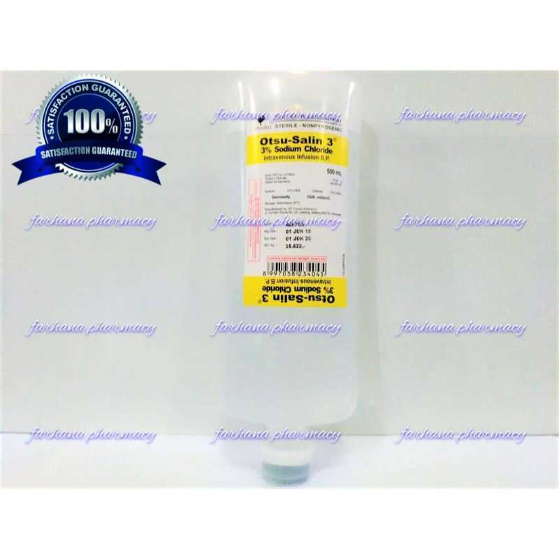 Jual Jual Promo NaCL Otsu 500 ml 3% - Cairan Infus & Cuci Luka - Otsu ...