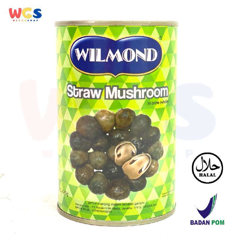 Jual Wilmond Whole Peeled Straw Mushroom in Brine 425 gr - Jamur Merang ...
