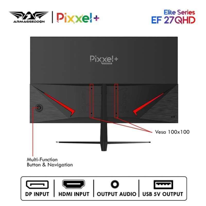 Jual Monitor Led Armageddon Elite Ef27qhd 27 Ips 1440p 75hz Dvi Hdmi Dp ...