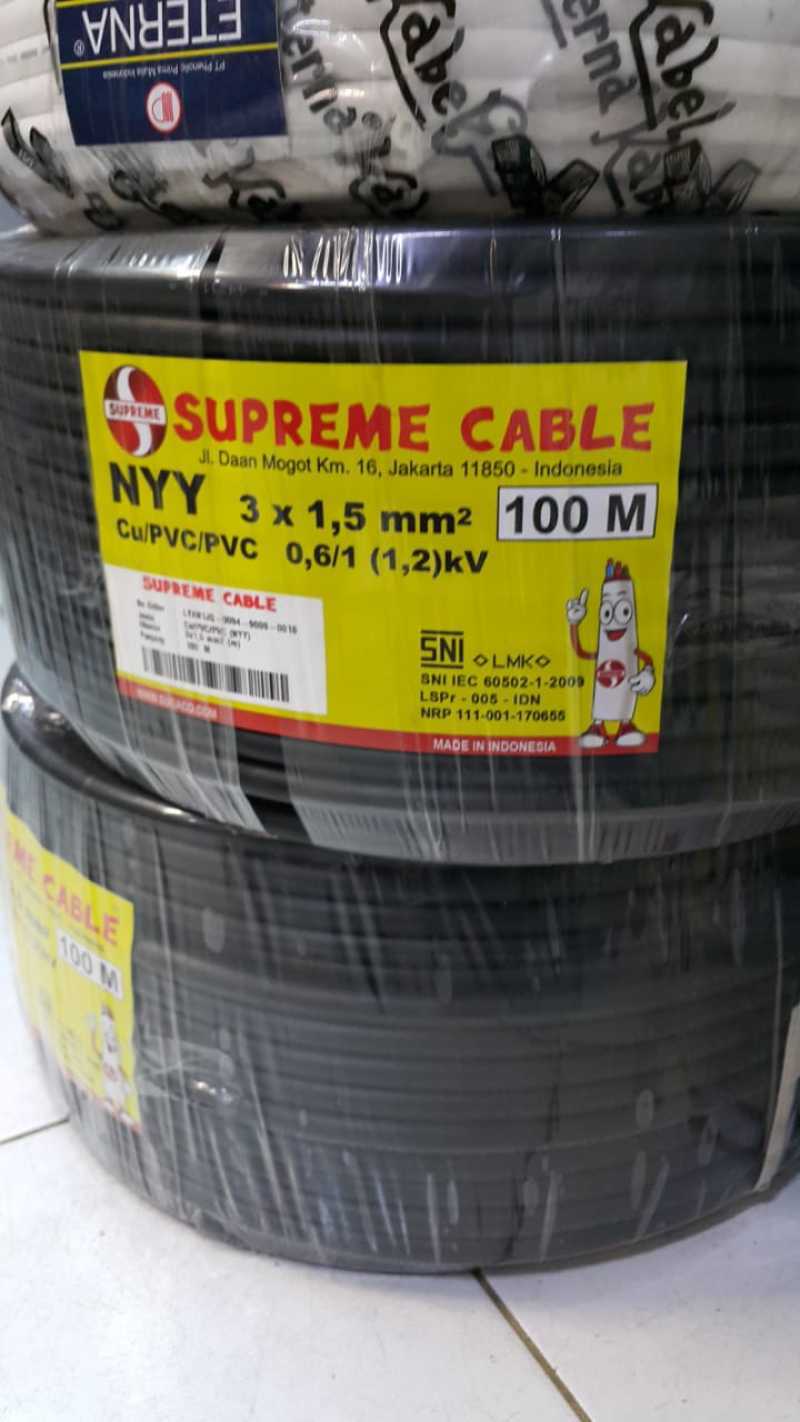 Jual Kabel Supreme Nyy 3x1.5 (meteran / Eceran) Di Seller Mcorners88 ...