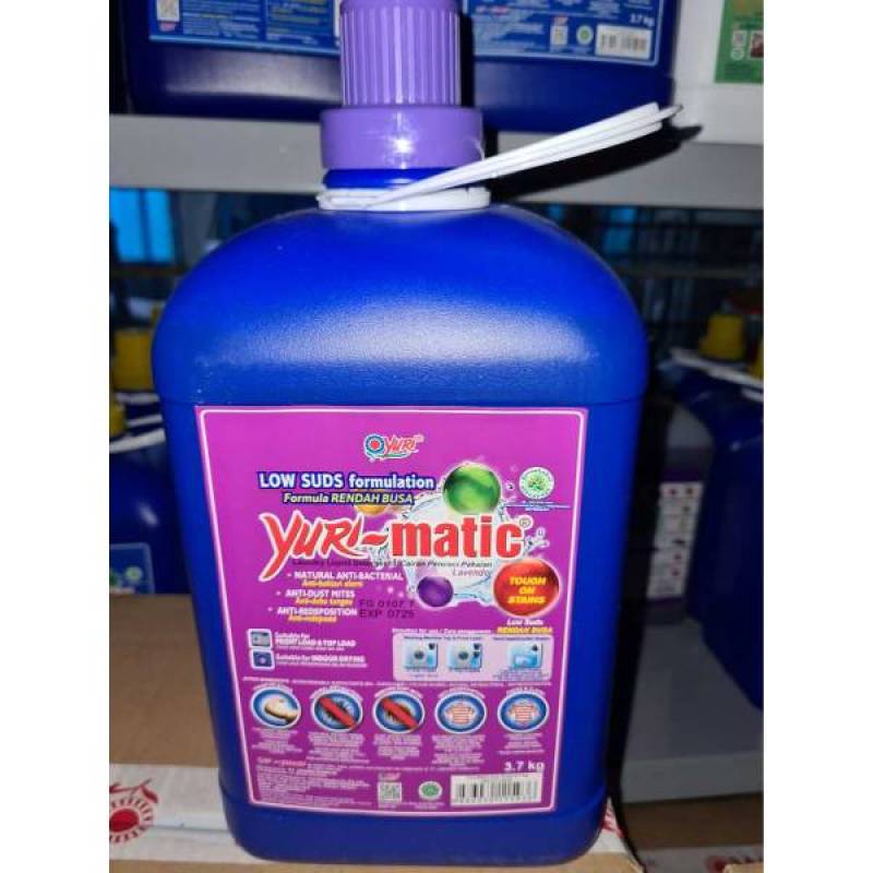 Jual Yuri Matic Detergent Lavender untuk mesin cuci 3,7 ltr - Lavender ...