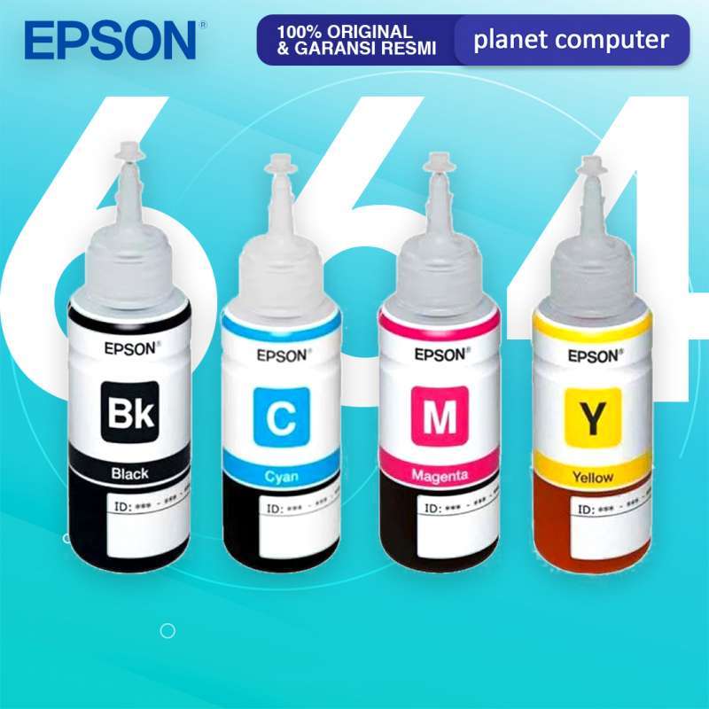 Jual Tinta Epson Botol 664 Black / Cyan / Magenta / Yellow Di Seller Planet Computer - Planet ...