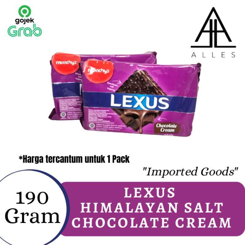 Jual Biskuit Lexus Himalayan Salt Topping Chocolate Cream 190 gram di ...