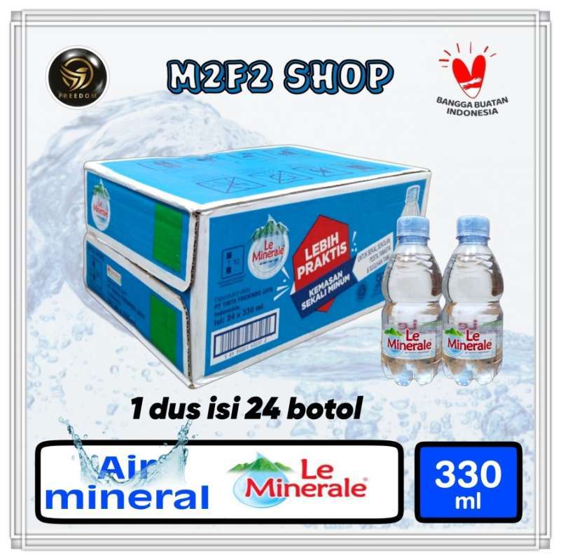 Jual Air Mineral Le Minerale 330 ml (Kemasan Karton) di Seller M2F2 Shop - M2F2 Shop | Blibli